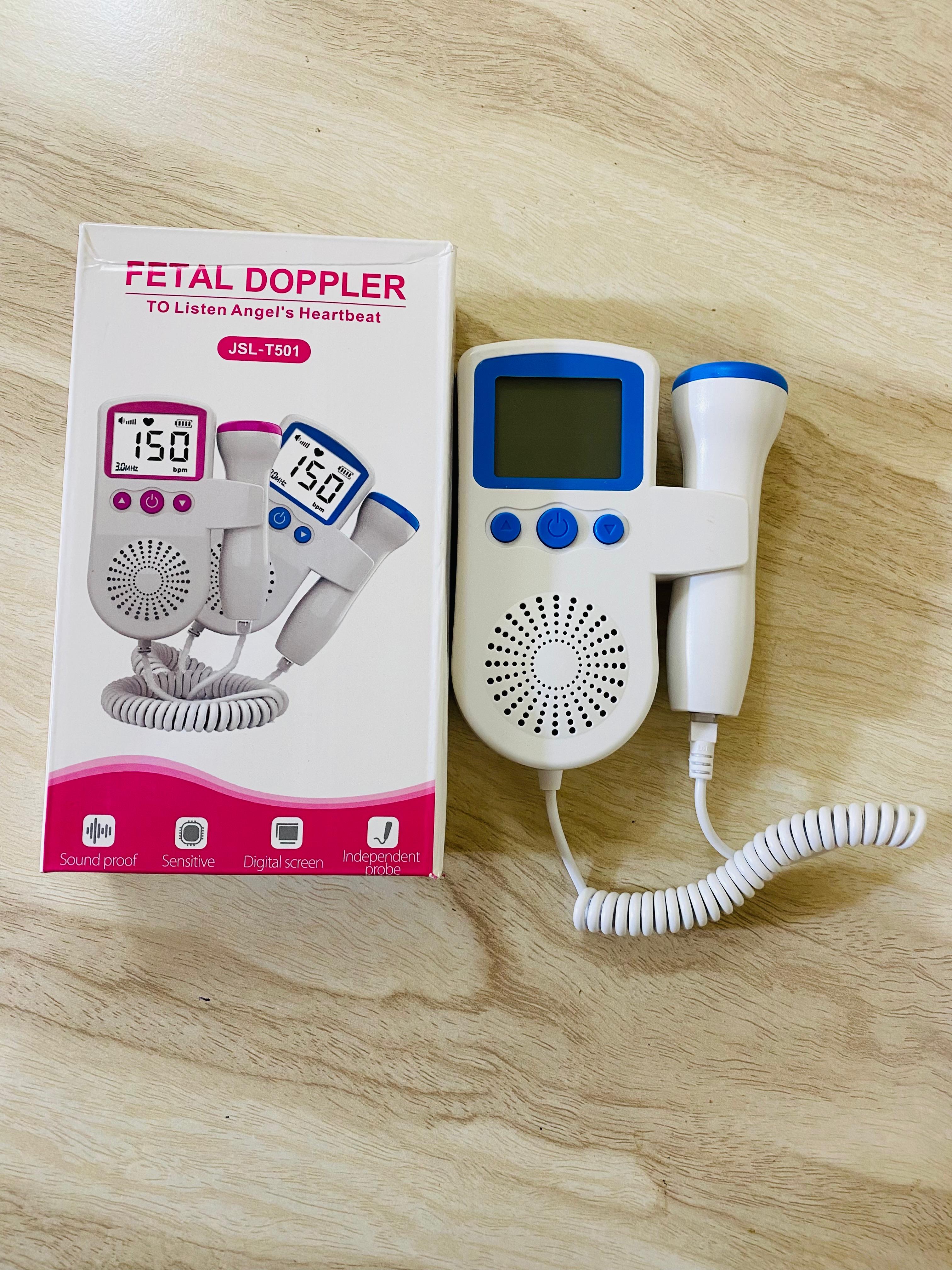 Fetal Doppler Heart Rate Monitor For Home Sonar Pregnancy Baby Heartbe ...